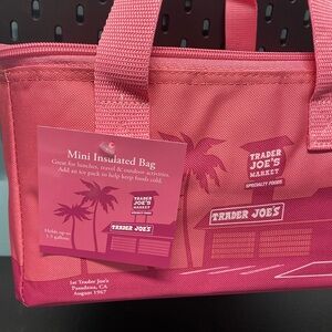 Trader Joe'S | Other | Trader Joes Pink Insulated Lunch Bag Limited ...